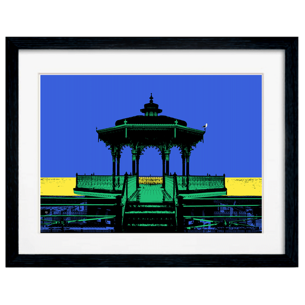 Brighton Bandstand Art Print - Blue – Billy Brighton