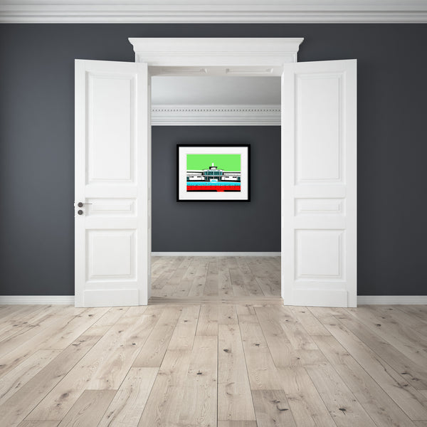 Saltdean Lido Art Print - Green – Billy Brighton